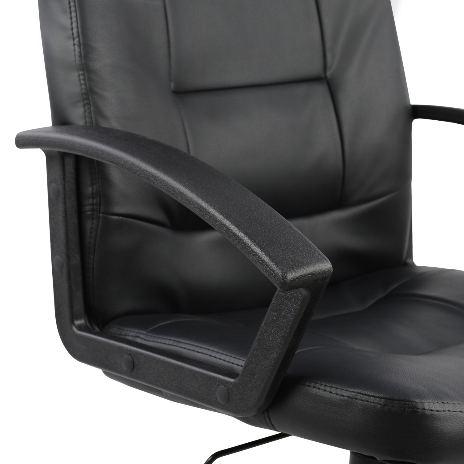 ΚΑΡΕΚΛΑ ΓΡΑΦΕΙΟΥ ΜΑΥΡΟ PU SIVANA 64x56x105-114Y εκ.HM1033 - newcampico.gr